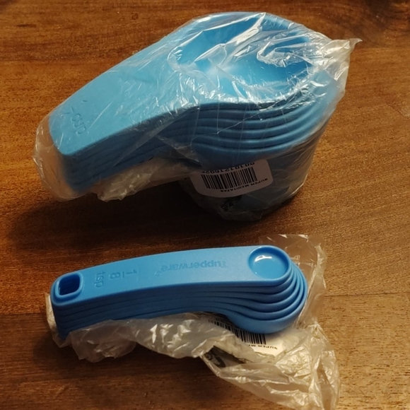 Tupperware | Kitchen | Tupperware Measuring Spoons Cups Blue | Poshmark
